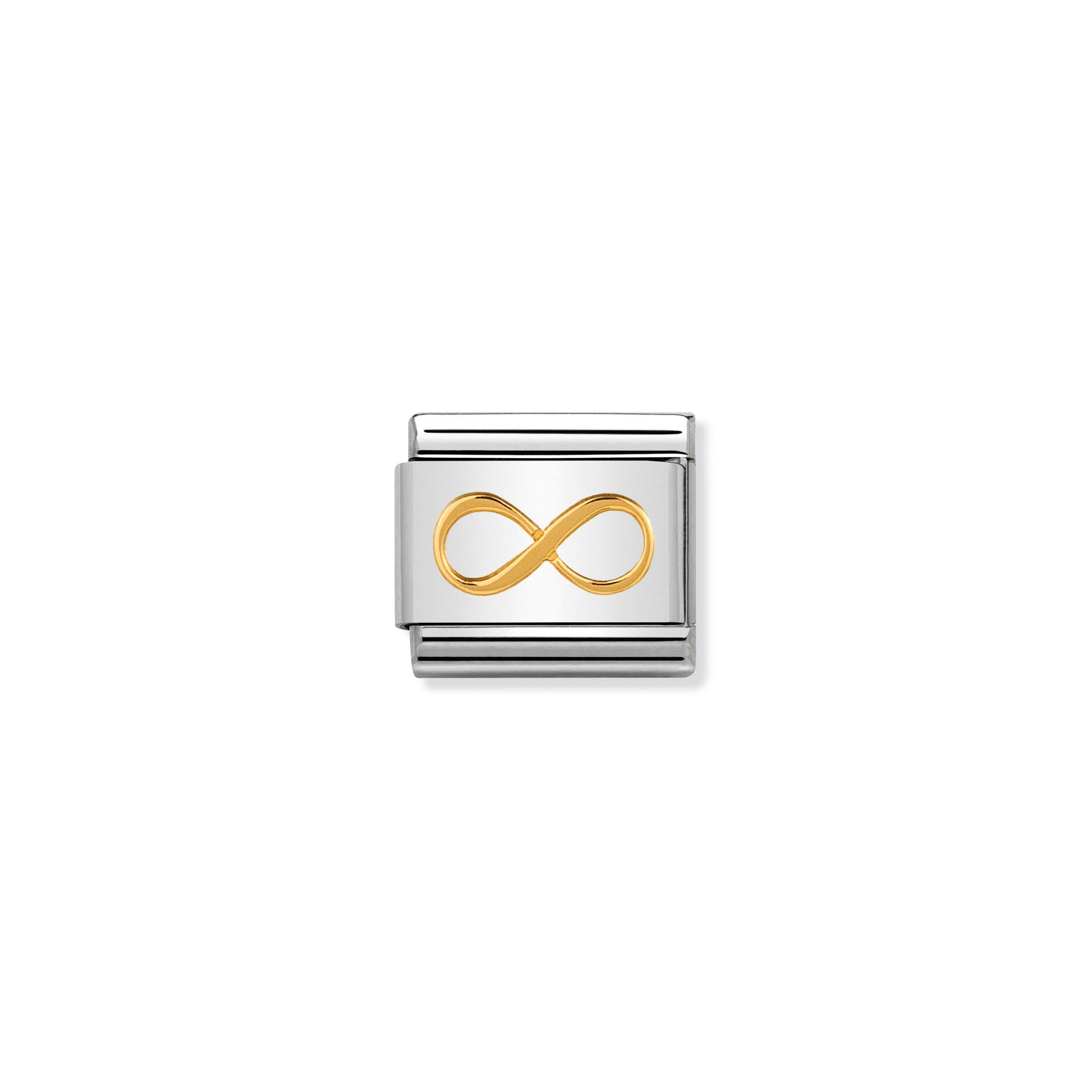 Nomination Composable Link Infinity Charm in Bonded Yellow Gold – Kavar