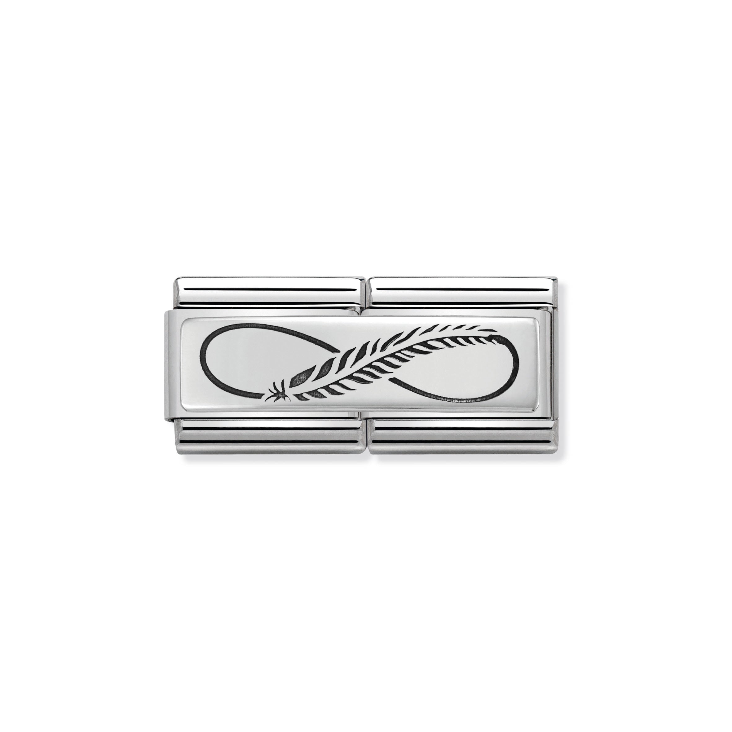 Nomination Composable Double Link Infinity Charm – Kavar
