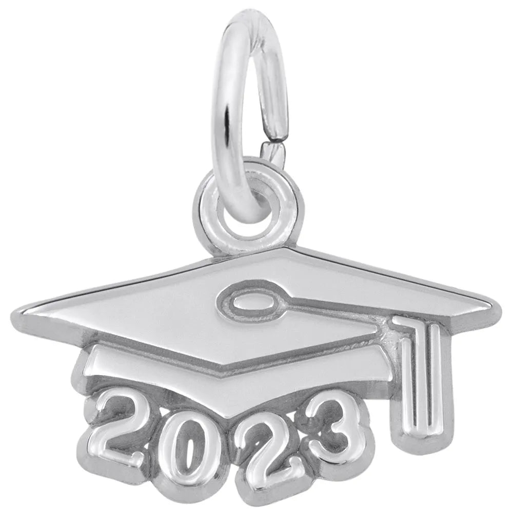 Sterling Silver Graduation Cap 2023 Charm – Kavar